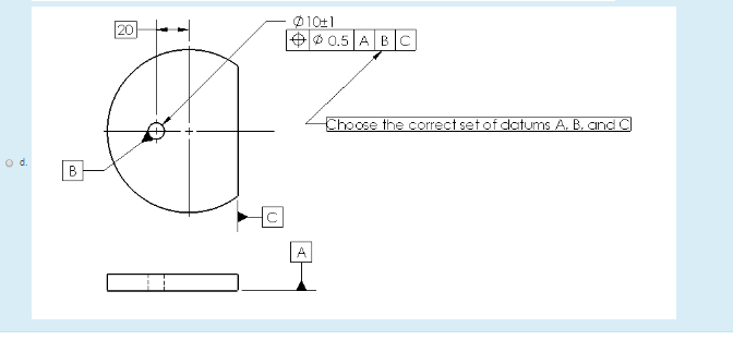Solved The component being toleranced is a component of the | Chegg.com