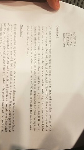 please solve question 2 | Chegg.com