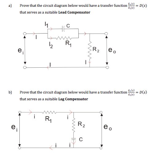 Solved a) Prove that the circuit diagram below would have a | Chegg.com