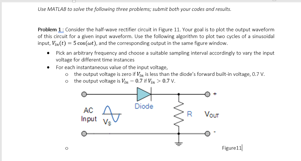 Solved Use MATLAB to solve the following three problems; | Chegg.com