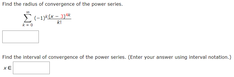 Solved Find the radius of convergence of the power series. | Chegg.com