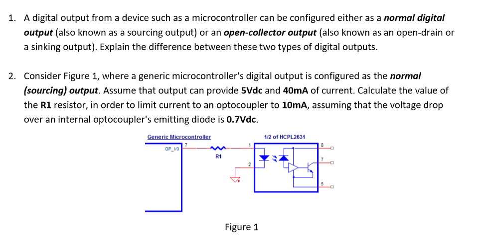 Solved A digital output from a device such as a | Chegg.com