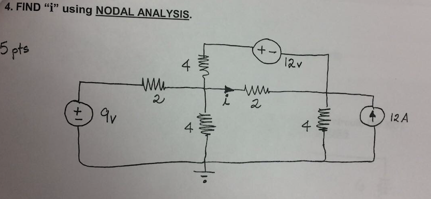 Solved 1. WRITE but DO NOT SOLVE the set of NODAL EQUATIONS | Chegg.com