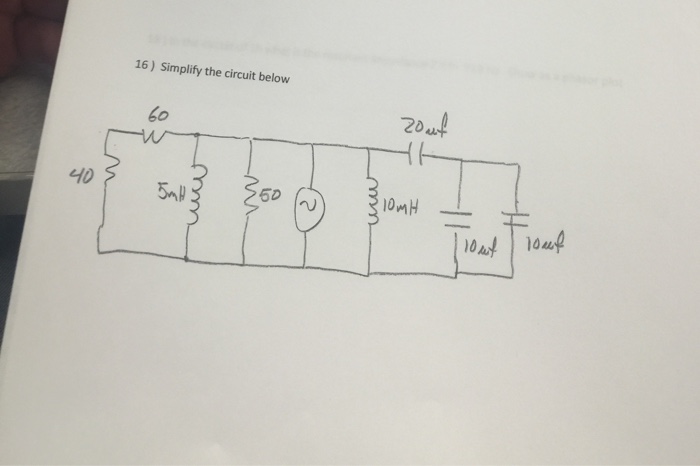 Solved Simplify The Circuit Below 