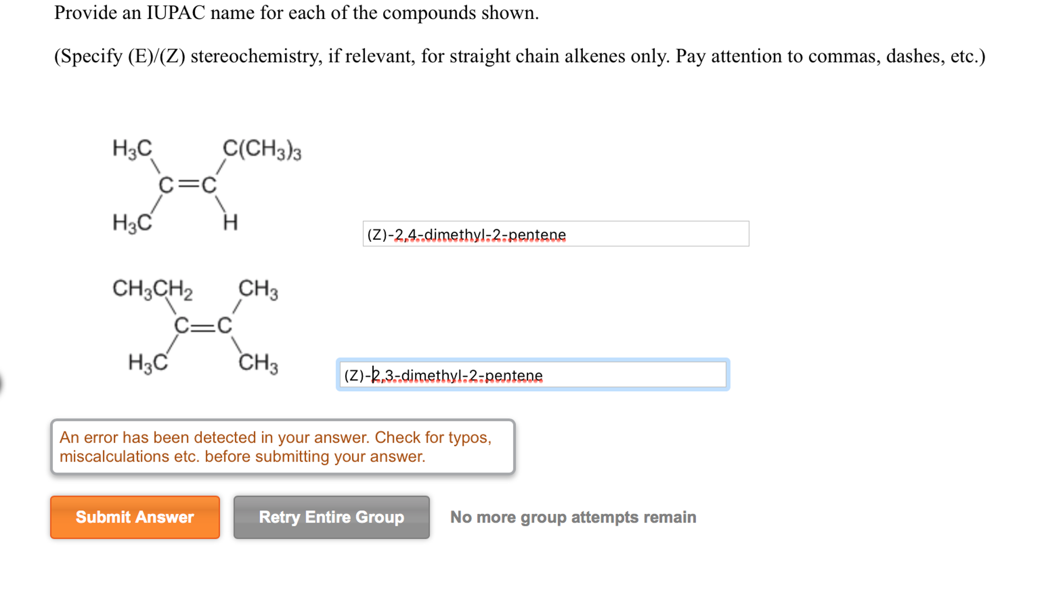 Solved Someone please tell me what's wrong with the names I | Chegg.com
