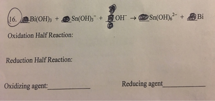 Solved Oxidation Half Reaction: Reduction Half Reaction: | Chegg.com