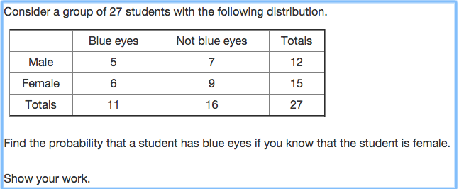 Solved Consider a group of 27 students with the following | Chegg.com
