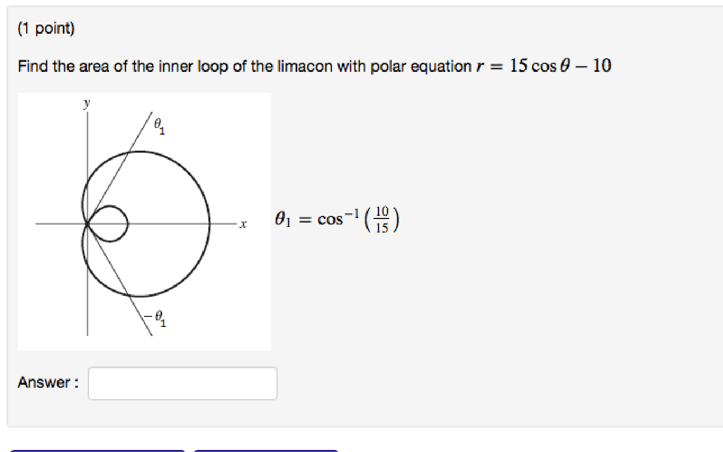 Solved Find The Area Of The Inner Loop Of The Limacon With Chegg solved-find-the-area-of-the-inner-loop-of-the-limacon-with-chegg