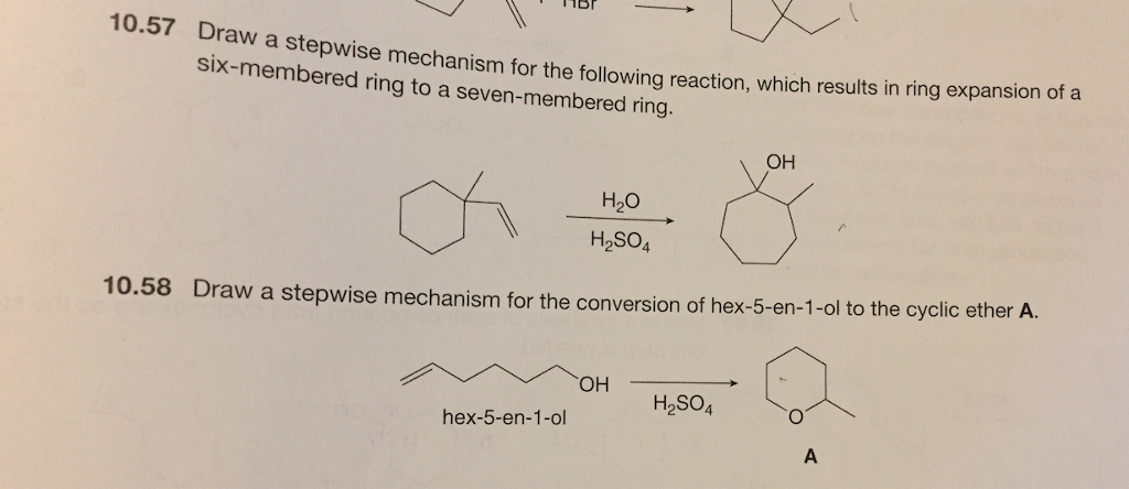Solved Draw a stepwise mechanism for the following reaction, | Chegg.com