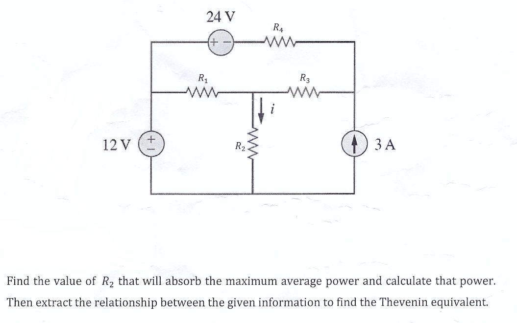 Solved Find the value of R2 that will absorb the maximum | Chegg.com