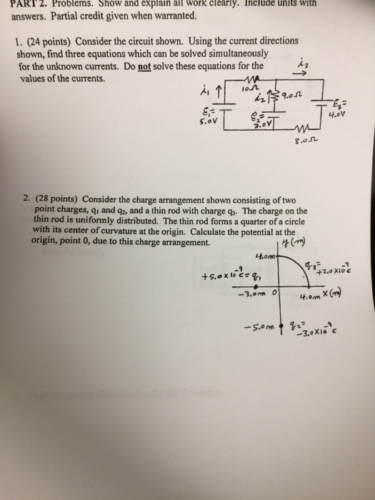 Solved Consider the circuit shown. Using the current | Chegg.com