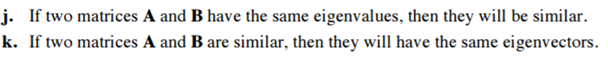 Solved If two matrices A and B have the same eigenvalues, | Chegg.com