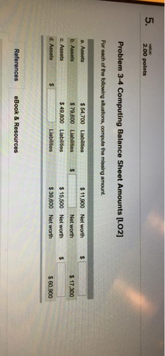Solved For each of the following situations, compute the | Chegg.com