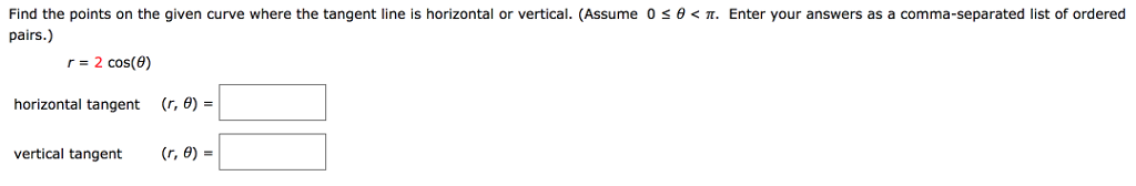 Solved Find the points on the given curve where the tangent | Chegg.com