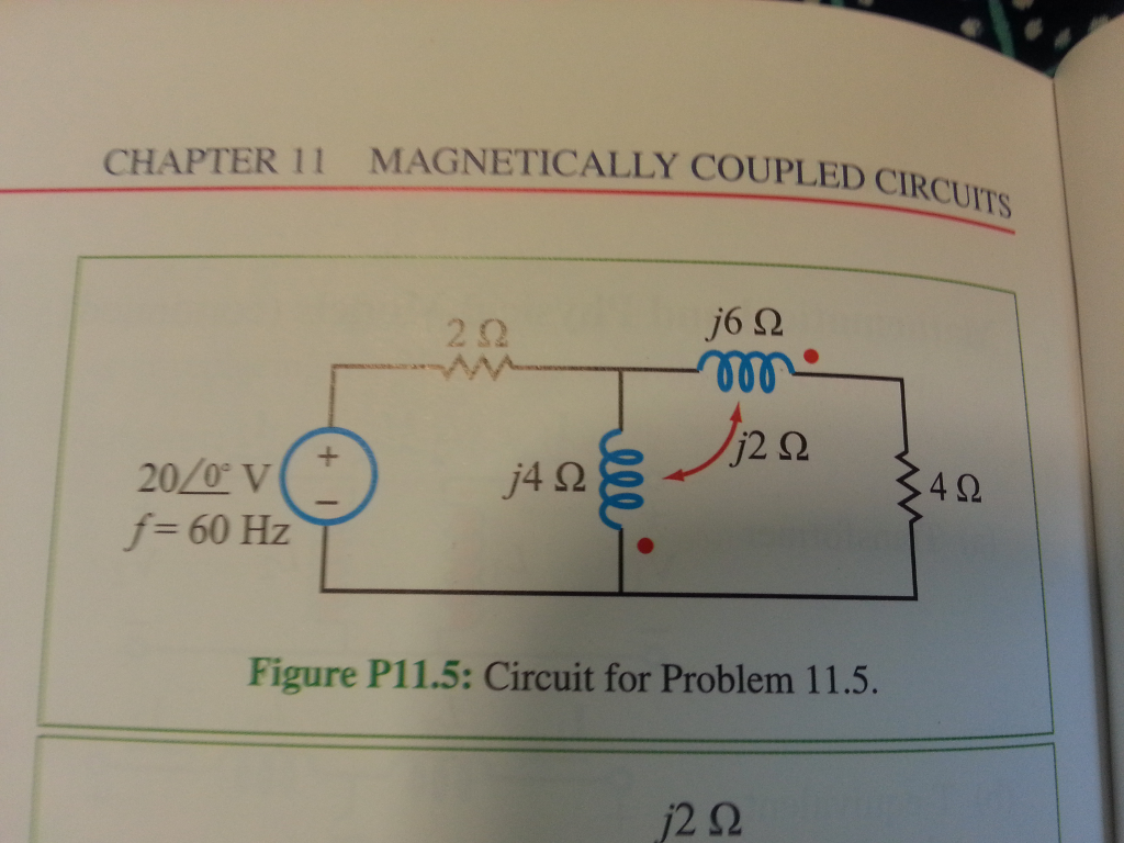 Solved CHAPTER 11 MAGNETICALLY COUPLED CIRCUTS 2Ω j6Ω /4Ω 4Ω | Chegg.com