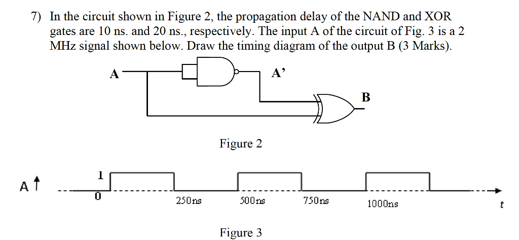 Solved In the circuit shown in Figure 2, the propagation | Chegg.com