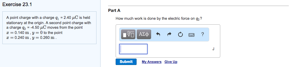 Solved Exercise 23.1 Part A A point charge with a charge 1 | Chegg.com
