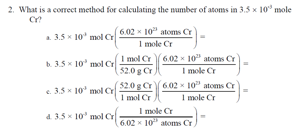 Solved What is a correct method for calculating the number | Chegg.com