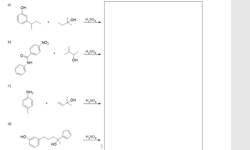 Solved What Are The Major Mono Substituted Products Formed