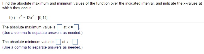 Solved Find the absolute maximum and minimum values of the | Chegg.com