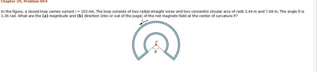 Solved In the figure, a closed loop carries current i = 103 | Chegg.com