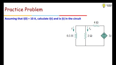 Solved Assuming that i(0) = 10 A, calculate i(t) and ix (t) | Chegg.com
