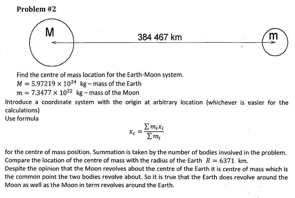Problem #2 Find the centre of mass location for the | Chegg.com