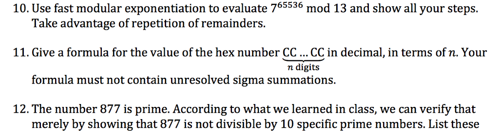 Solved list these prime numbers and explain why trial | Chegg.com
