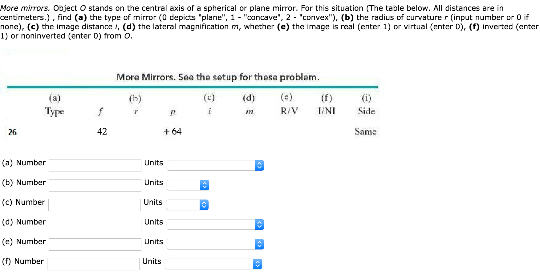 Solved More mirrors. Object O stands on the central axis of | Chegg.com