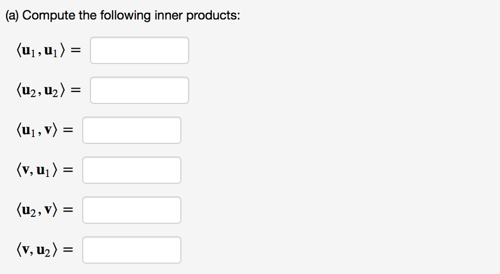 Solved 4 (1 point) Consider C with the usual inner product, | Chegg.com