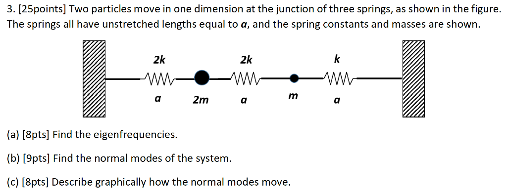 Solved Two particles move in one dimension at the junction | Chegg.com