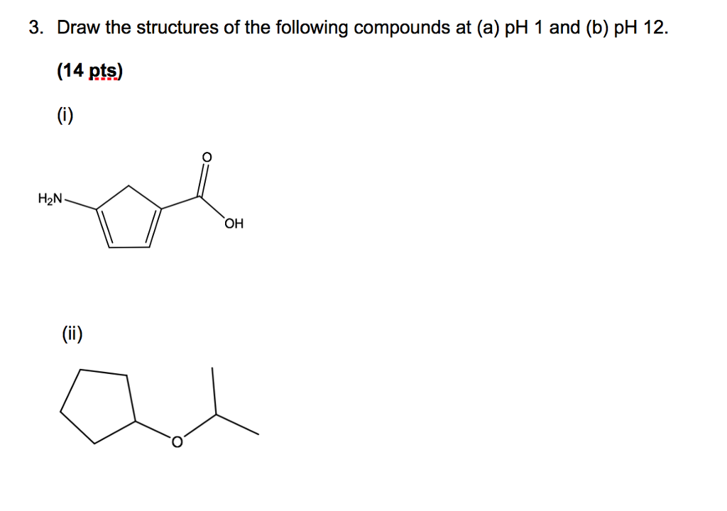 Solved 3. Draw the structures of the following compounds at | Chegg.com