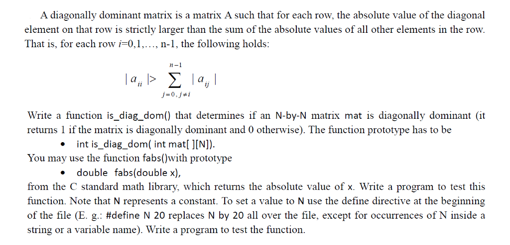 Solved Could anyone help with writing this program in C? I | Chegg.com