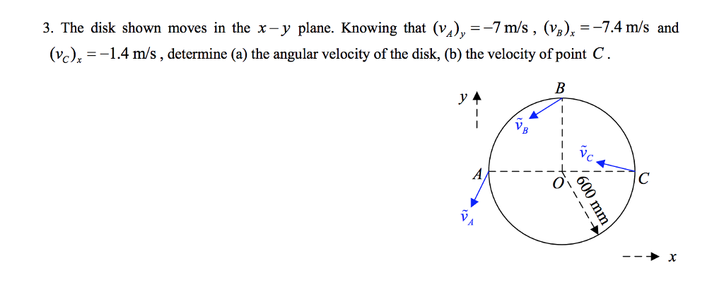 Solved 3. The disk shown moves in the x-y plane. Knowing | Chegg.com Solved 3. The disk shown moves in the x-y plane. Knowing | Chegg.com