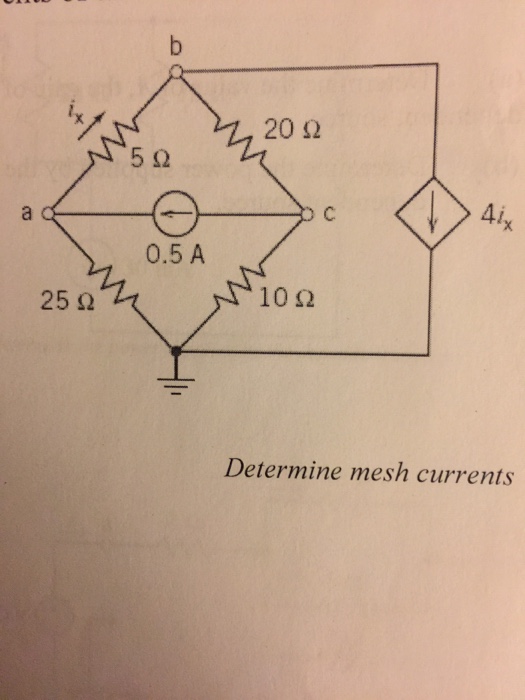 Solved Determine mesh currents | Chegg.com Solved Determine mesh currents | Chegg.com