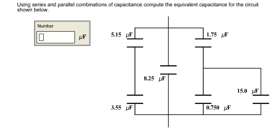 Solved Using series and parallel combinations of capacitance | Chegg.com