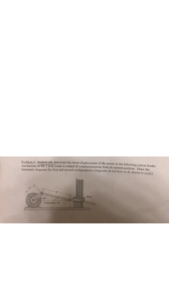 Solved 4: Analytically determine the linear displacement of | Chegg.com Solved 4: Analytically determine the linear displacement of | Chegg.com