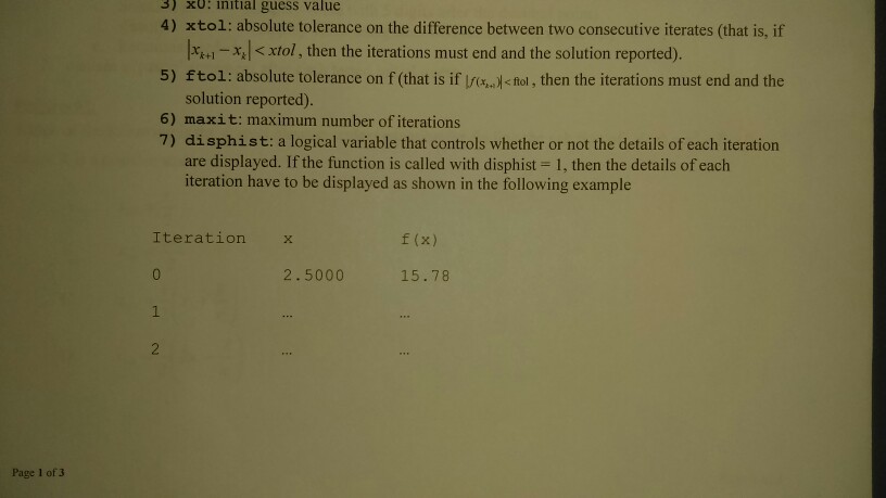 Solved Problem #1: We want to find the roots of the | Chegg.com