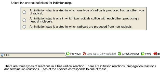 Solved Select the correct definition for initiation | Chegg.com