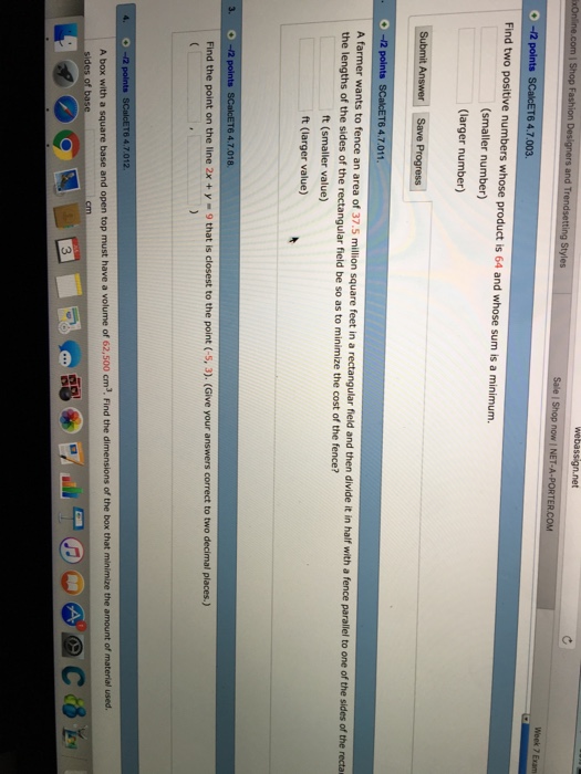 Solved Find two positive numbers whose product is 64 and | Chegg.com
