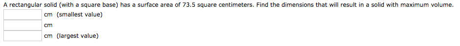 Solved A rectangular solid (with a square base) has a | Chegg.com