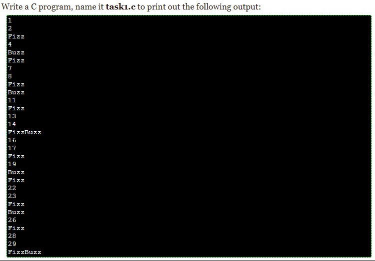 Solved Write A C Program Name It Taskc To Print Out The 2137