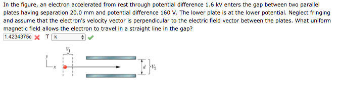Solved In the figure, an electron accelerated from rest | Chegg.com
