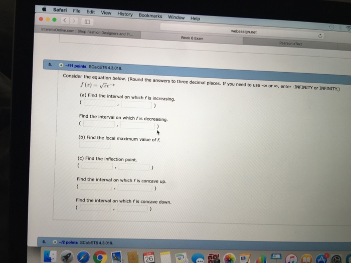 Solved 2. 14 points S 4.3.010. Consider the equation below. | Chegg.com