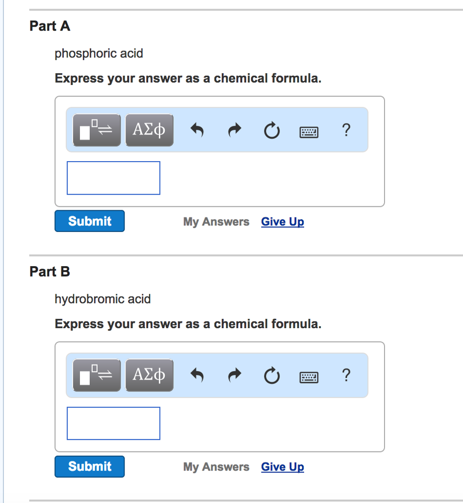 Solved Phosphoric acid Express your answer as a chemical | Chegg.com