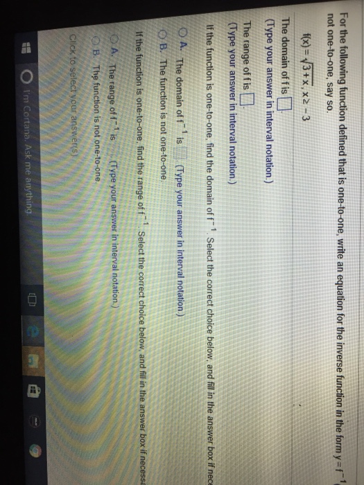 Solved For the following function defined that is | Chegg.com