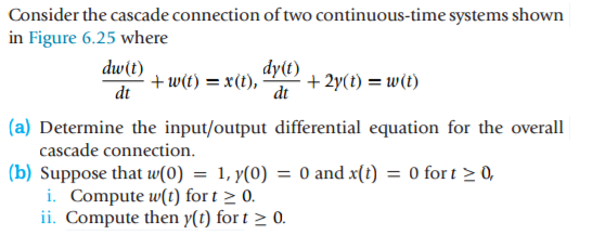 Solved Consider the cascade connection of two | Chegg.com