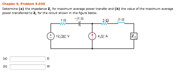 Solved Determine (a) the impedance ZL for maximum average | Chegg.com