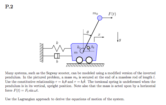 Many systems, such as the Segway scooter, can be | Chegg.com