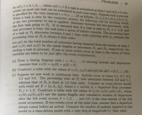 Solved PROBLEMS 1.1 Several tasks are submitted to a | Chegg.com